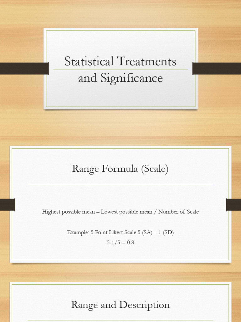 Statistical Treatments | PDF | Statistics | Student's T Test