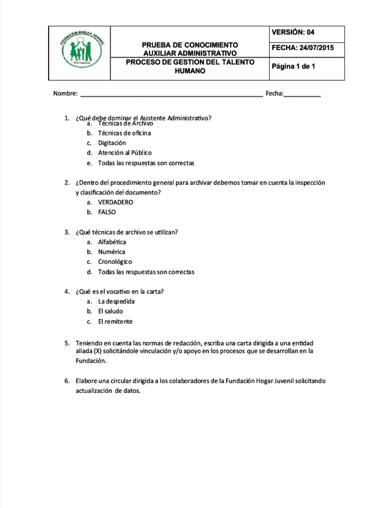 pdf-prueba-de-conocimientos-auxiliar-administrativo_compress | PDF