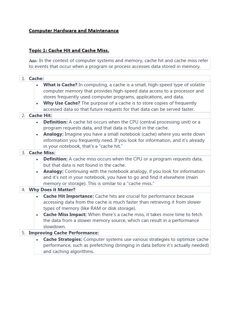 CHM Important notes | PDF | Hard Disk Drive | Cache (Computing)