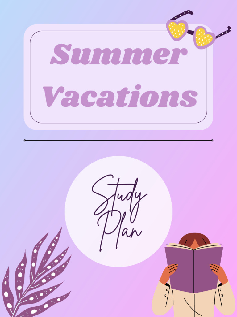 Summer Vacations - Study Plan | PDF | Informática | Eletrônicos de consumo
