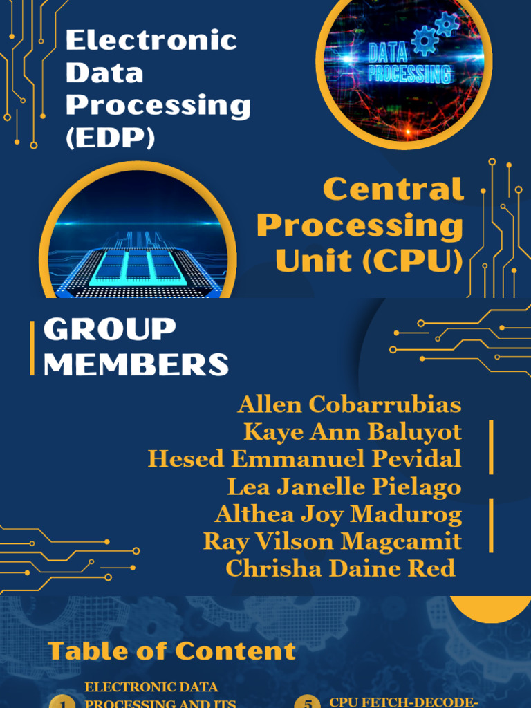 ELECTRONIC DATA PROCESSING and COMPUTER SYSTEMS BSCE 1A G3 - Report | PDF | Computer Data ...