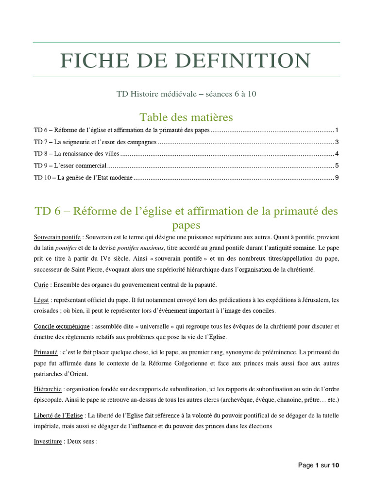 Définition du Souverain Pontife | PDF | Pape | Banques