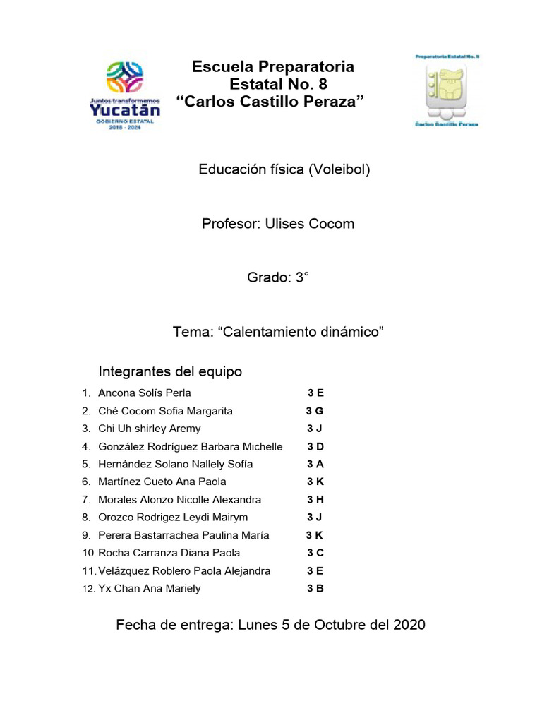 Calentamiento Dinámico Pdf Sistema Musculoesquelético