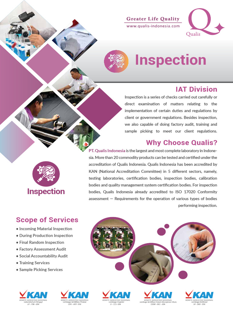 Brosur Inspeksi | PDF | Audit | Packaging And Labeling