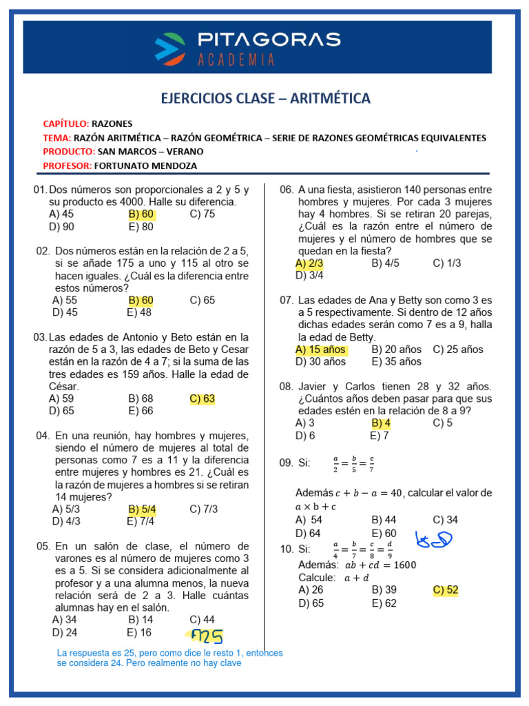 aritmetica ejer 2 | PDF