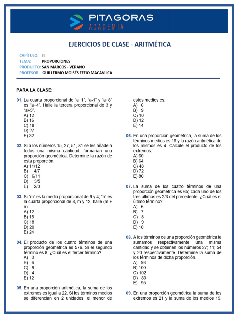 Aritmetica Ejer 3 | PDF | Aritmética | Matemáticas