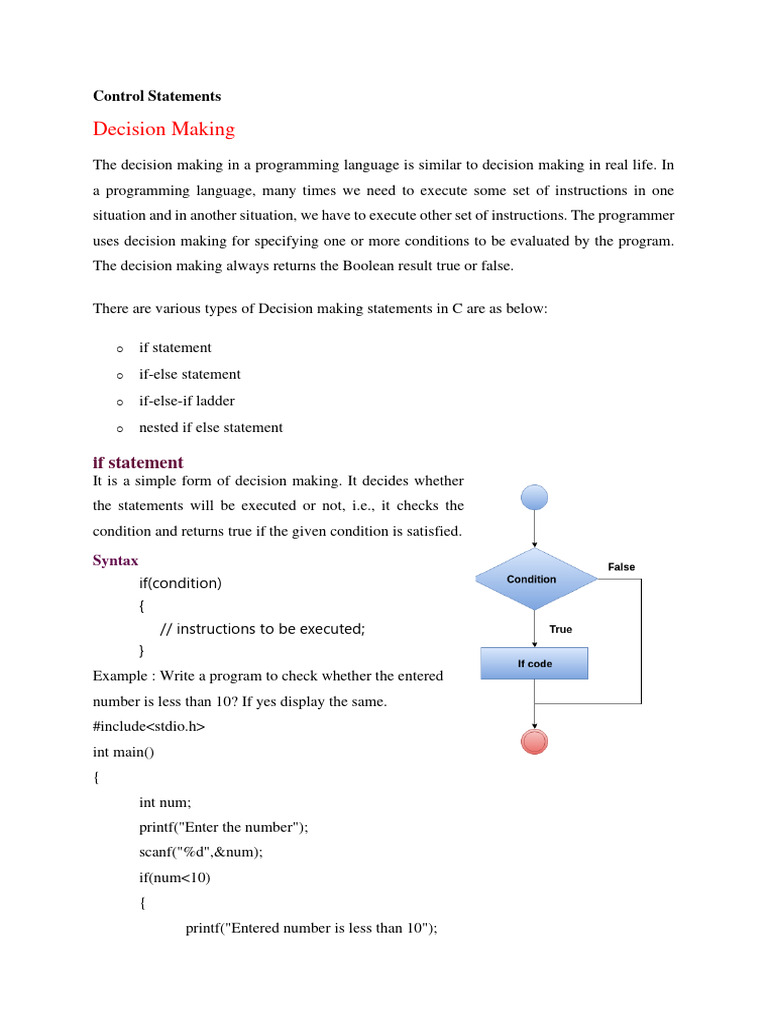 Unit 2 Control Statements | PDF | Computer Programming | Software Engineering