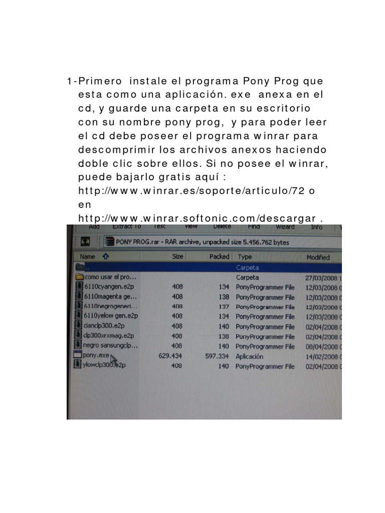 Manual para Ponyprog y Reprogramador | PDF | Bienes manufacturados | Arquitectura de Computadores