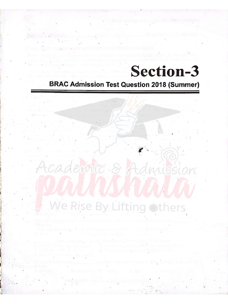 BRAC 2018 (Summer) | PDF