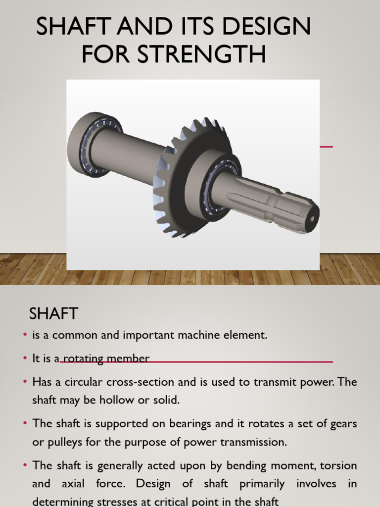 2. Design for Shaft Copy (1) | PDF | Belt (Mechanical) | Stress (Mechanics)