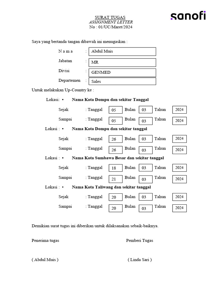 Form Proposal UC Maret 2024 Muis | PDF