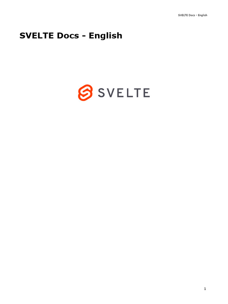 Svelte en | PDF | Html Element | Html