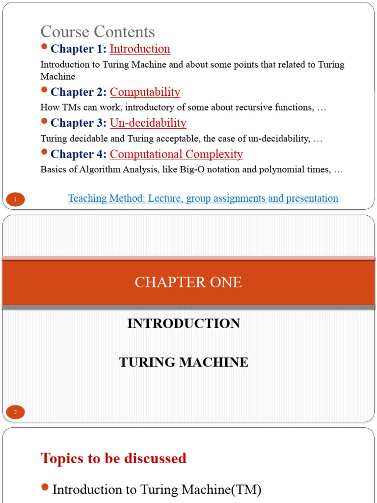 Complexity Theory Chapter One TURING MACHINE | PDF | Computational ... Complexity Theory Chapter One TURING MACHINE | PDF | Computational ...