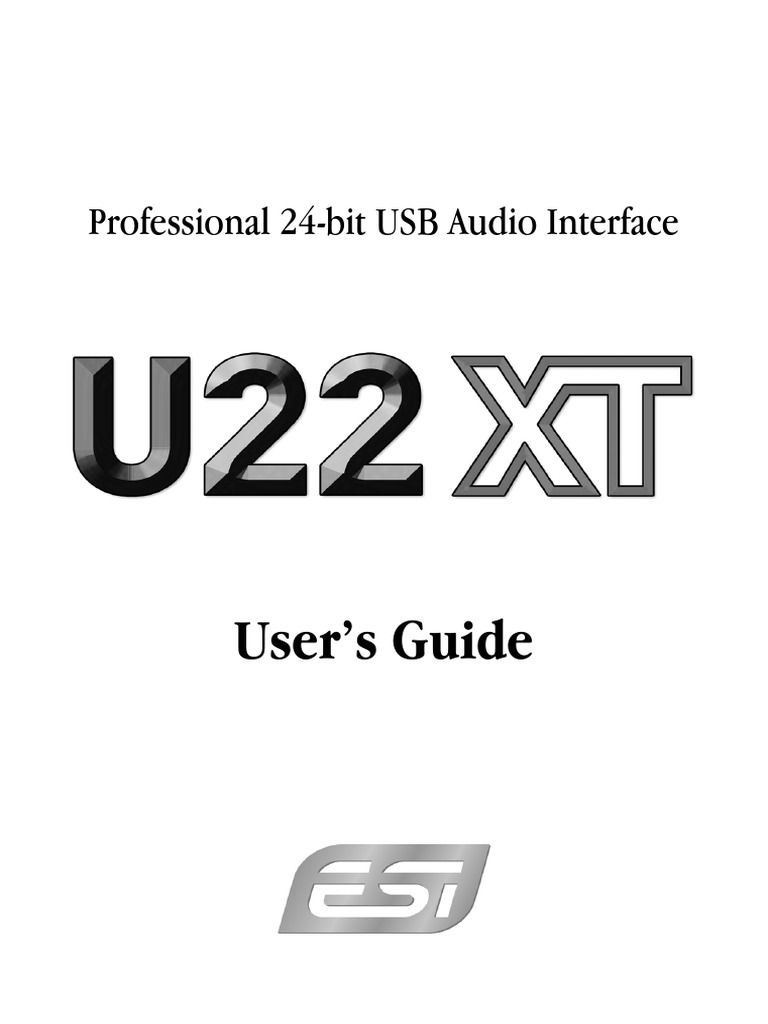 U22 XT English | PDF | Usb | Operating System