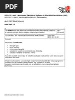 Level 2 Electrical Exam Mark Scheme | PDF