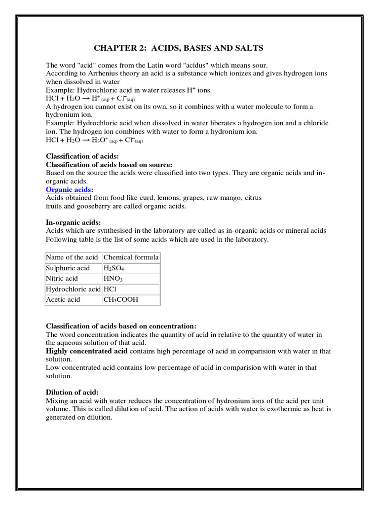Understanding Acids, Bases, and Salts | PDF | Acid | Hydroxide
