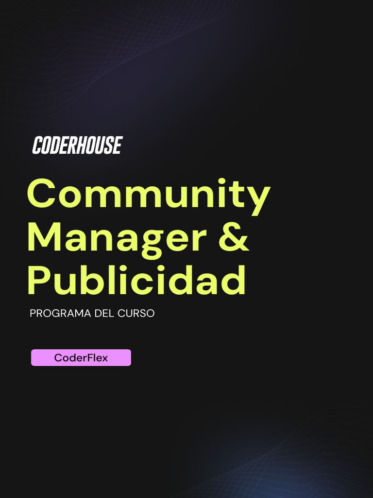 Programa Community Manager y Publicidad - Flex | PDF | Publicidad | Medios de comunicación en masa