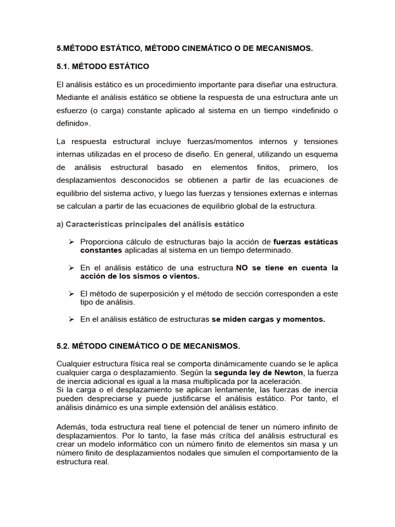 Trabajo Parte 5 | PDF | Fuerza | Análisis estructural