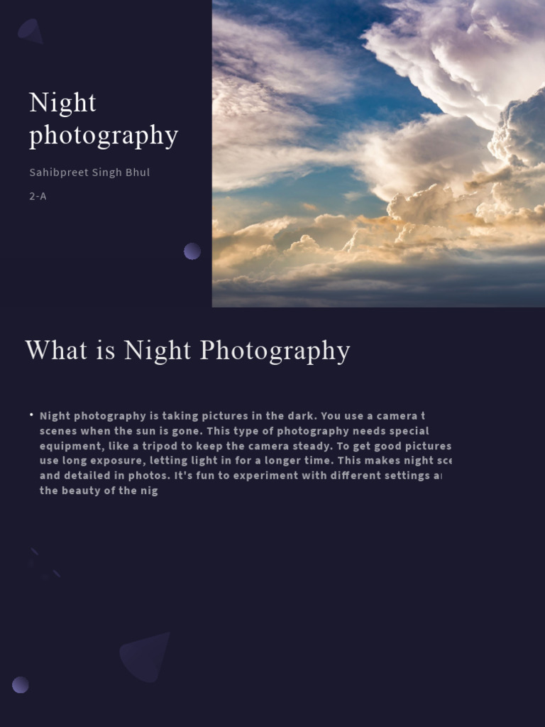 Night Photography Techniques and Tips | PDF