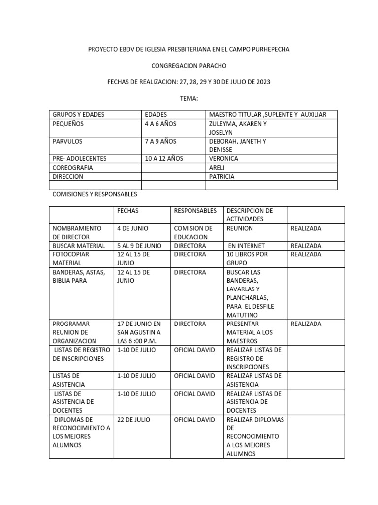 Proyecto Ebdv Pdf