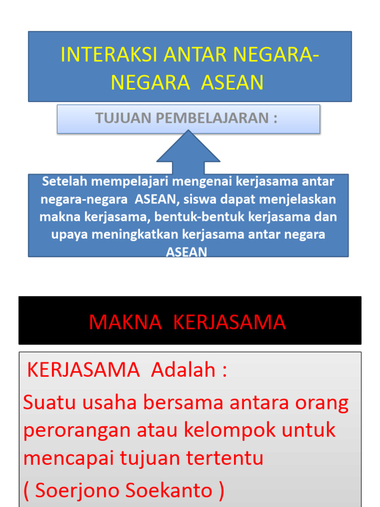 Ppt - Interaksi Antar Negara-negara Asean (1) | PDF