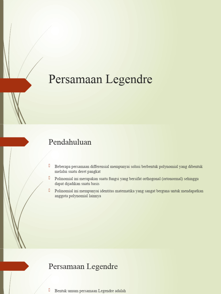 Persamaan Legendre | PDF