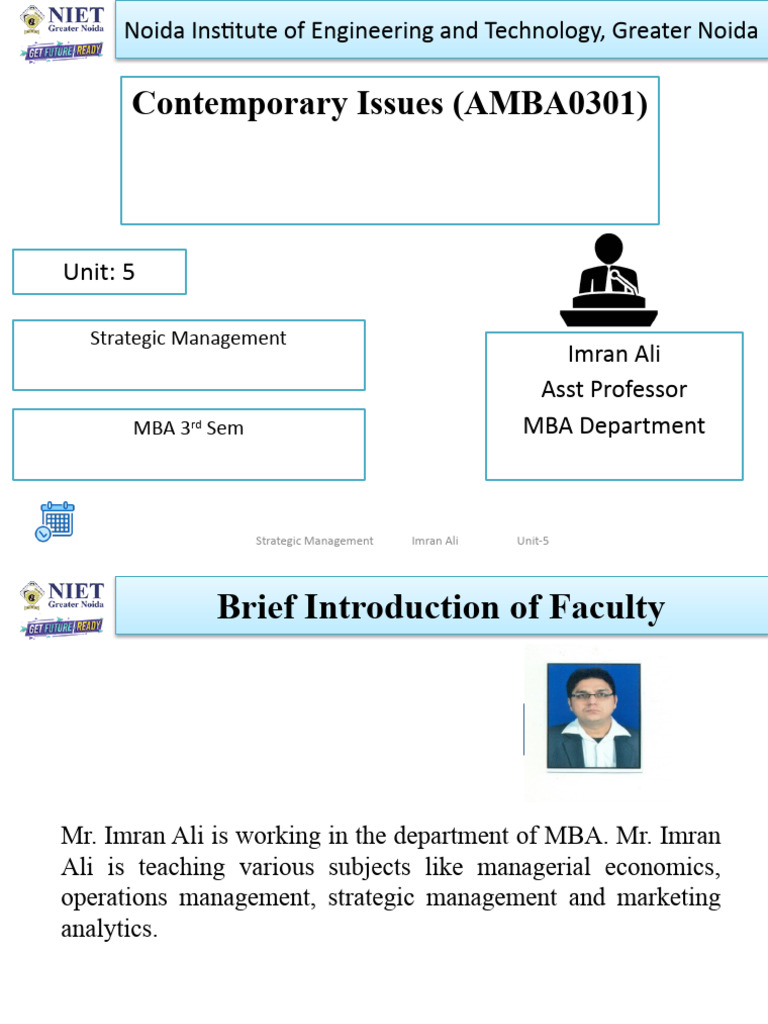 Unit - 5 | Download Free PDF | Strategic Management | Strategic Planning