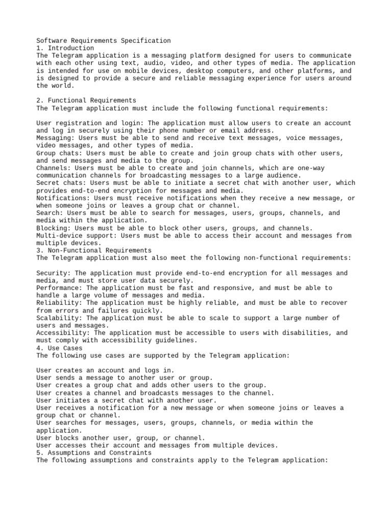 Telegram | PDF | Service Industries | Computer Science