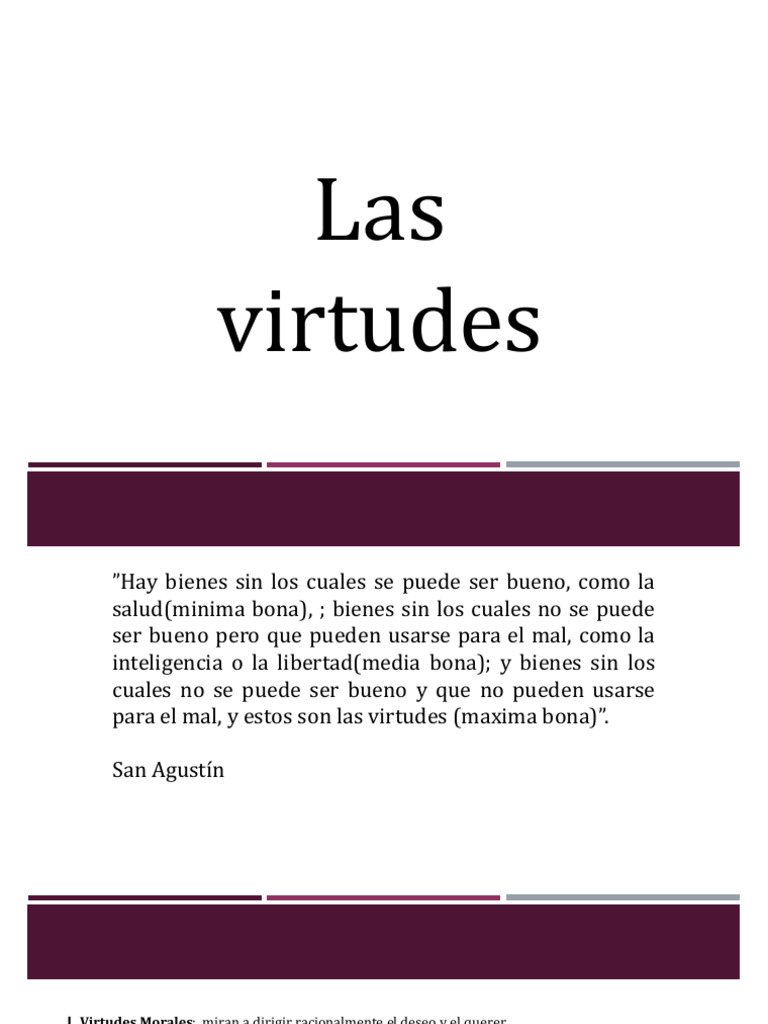 Las Virtudes | PDF | Virtud | Moralidad