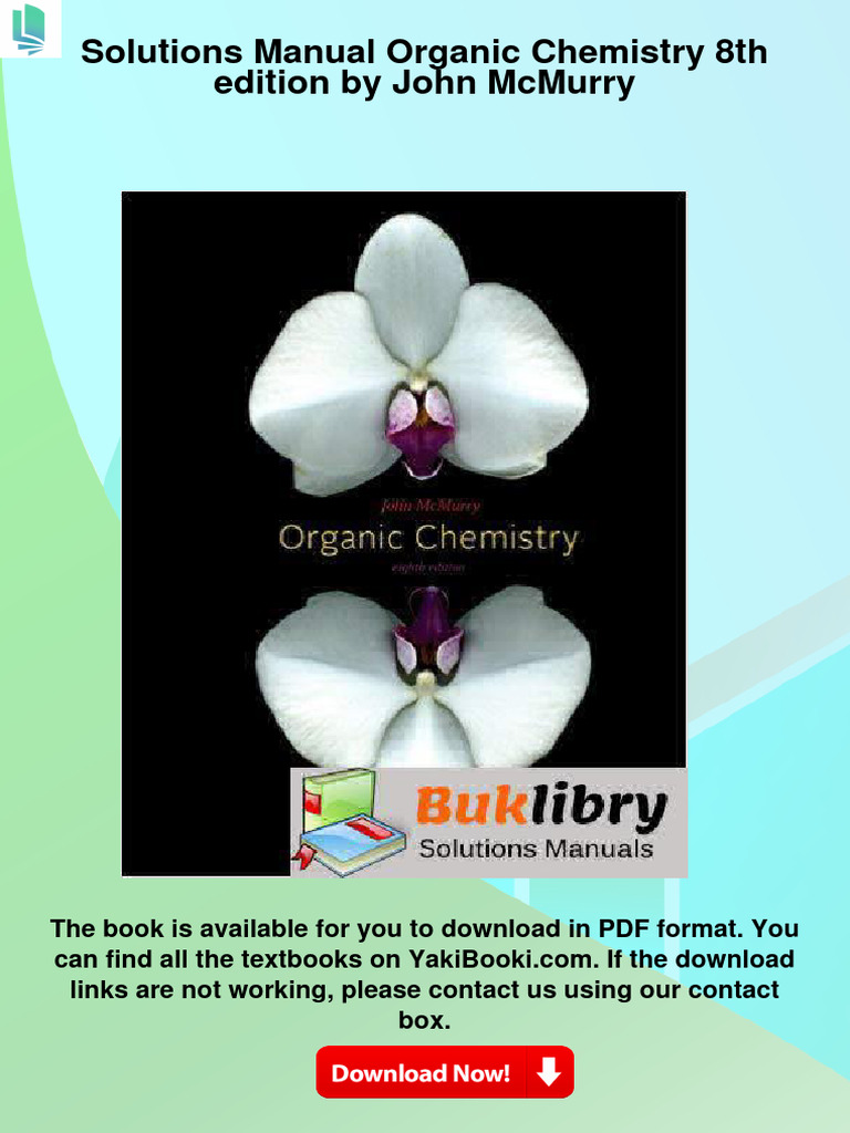 Solutions Manual Organic Chemistry 8th Edition by John McMurry | PDF Solutions Manual Organic Chemistry 8th Edition by John McMurry | PDF