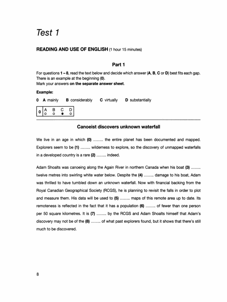 c1 Uae Test 1 | PDF