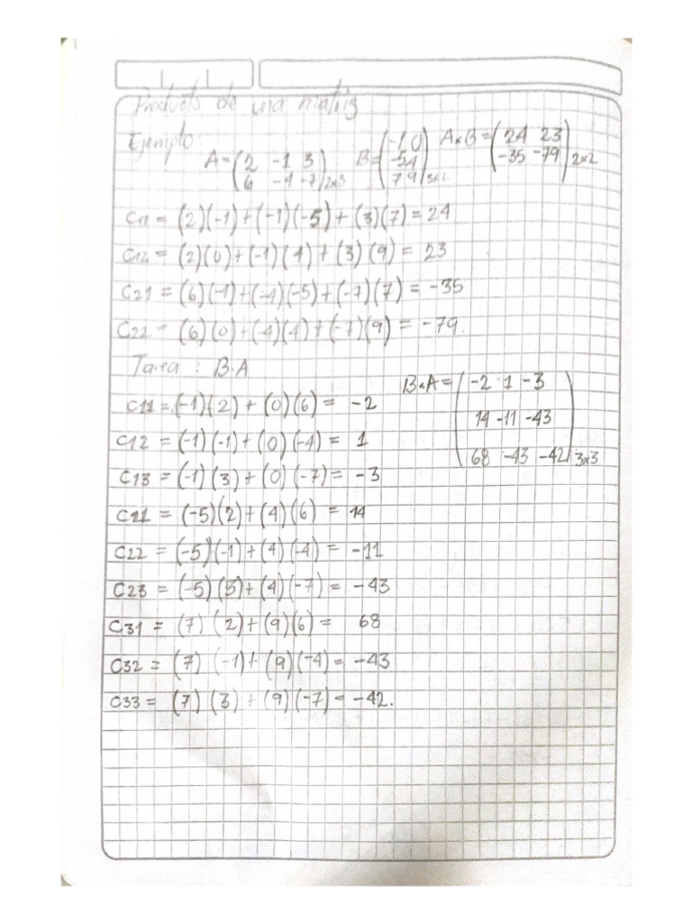 Taller Matrices | PDF