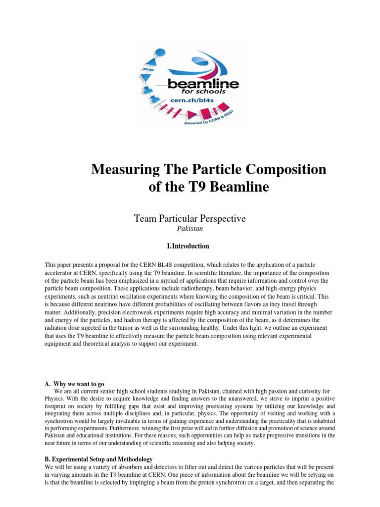 Particular Perspective Proposal | PDF | Electron | Particle Physics