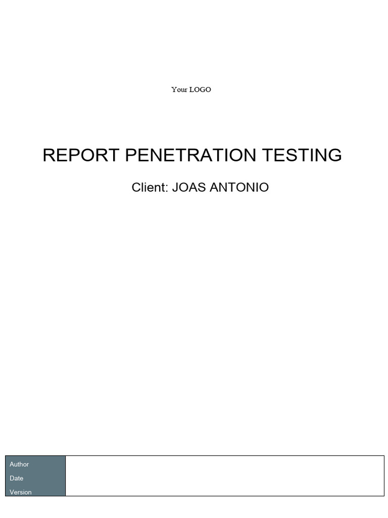 Report Vulnerability Template | PDF | Vulnerability (Computing) | Port (Computer Networking)