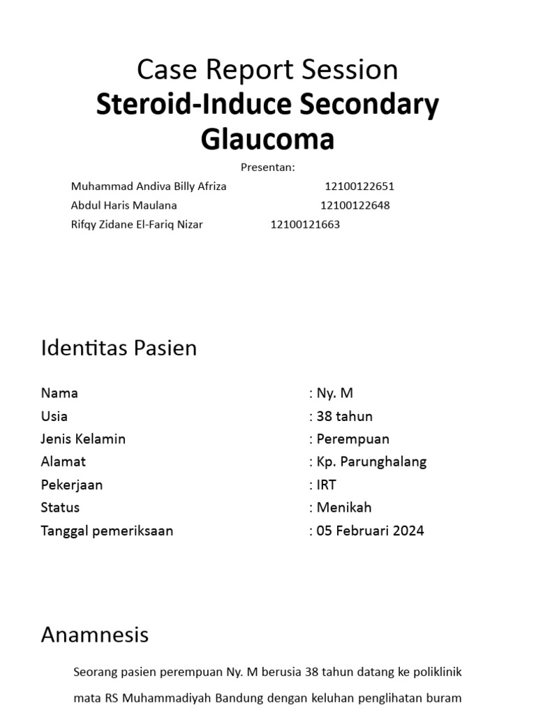 Crs 4 Glaucoma | PDF