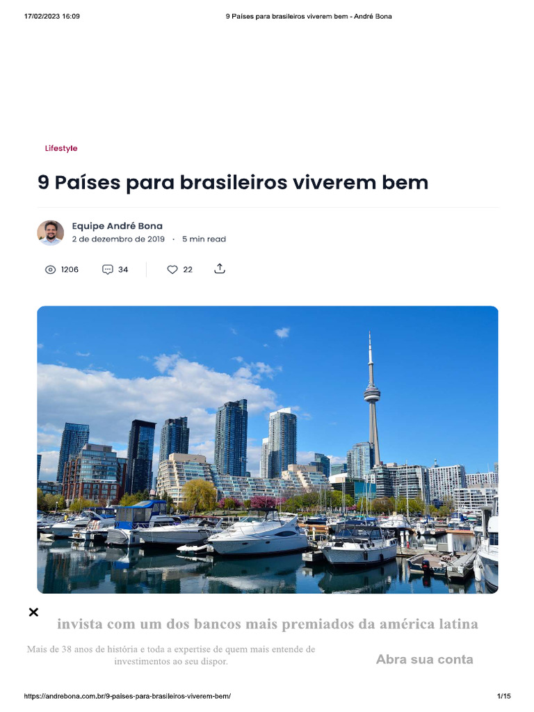 Paises para Morar | PDF