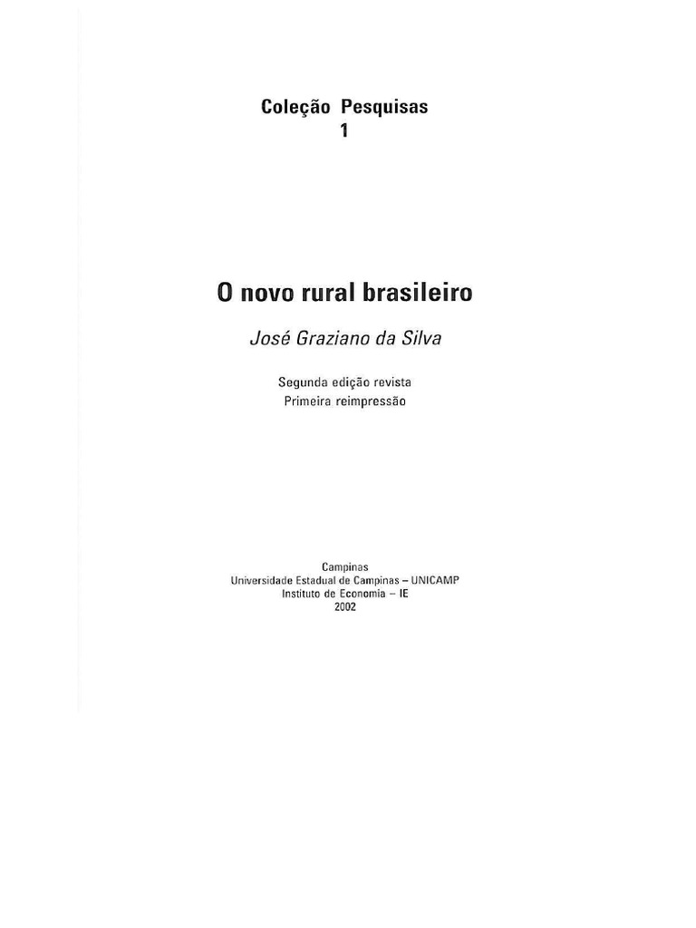 Livro Novo Rural Brasileiro | PDF