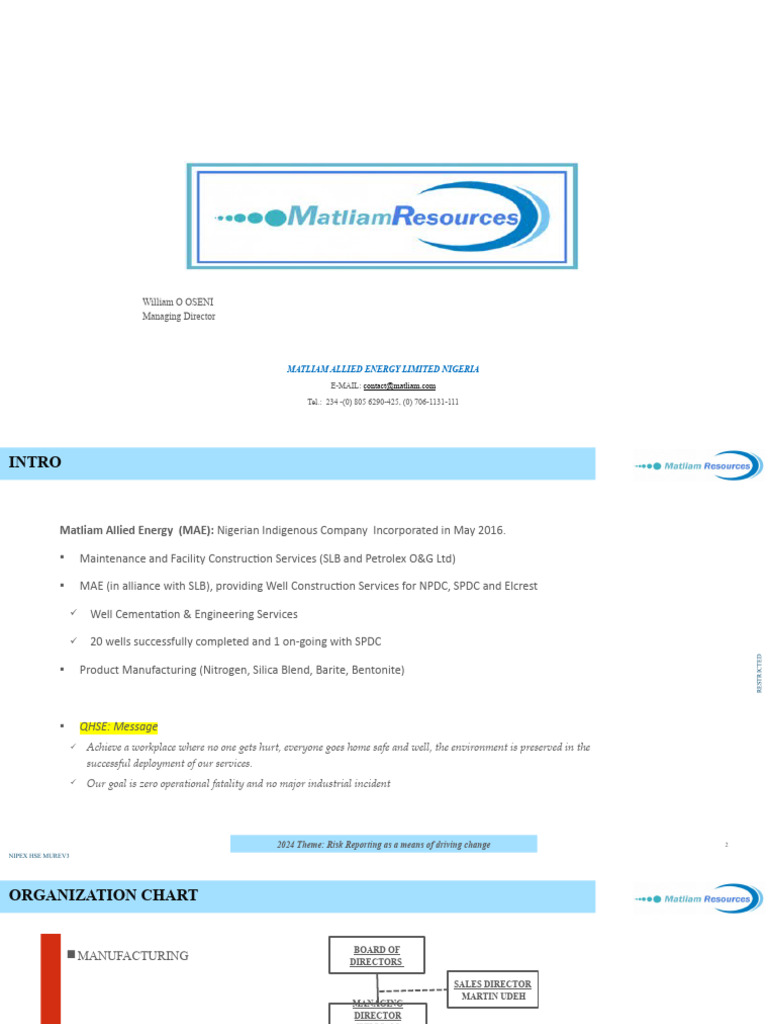 NCDMB HSE Presentation MUREV3 | PDF | Iso 9000