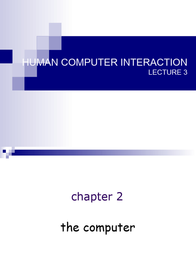 Hci Lecture 3 | PDF | Computer Keyboard | Human–Computer Interaction