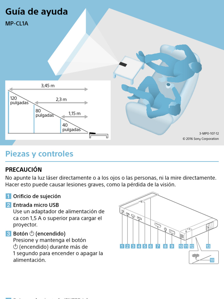 Proyector Sony | PDF | USB | Hdmi
