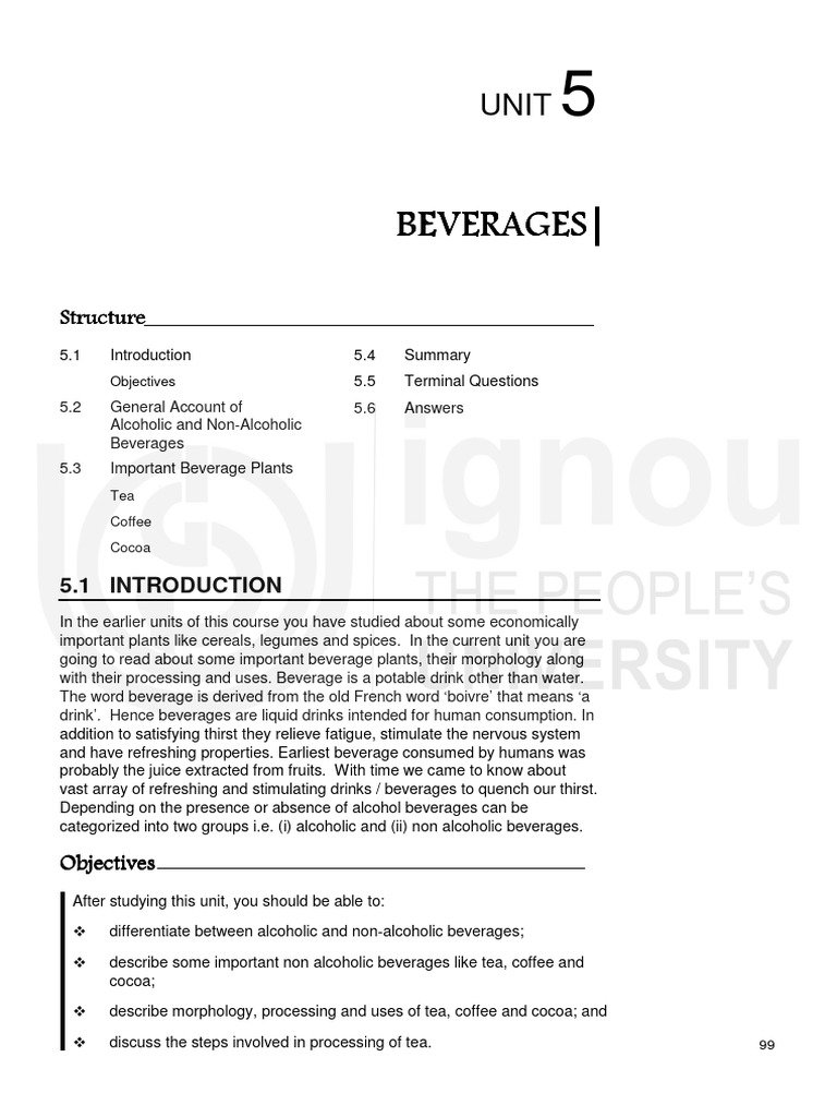 Unit 5 | PDF | Drink | Chocolate