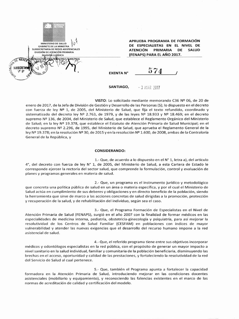 Res Ex 574 | PDF | Medicina Familiar | Medicina