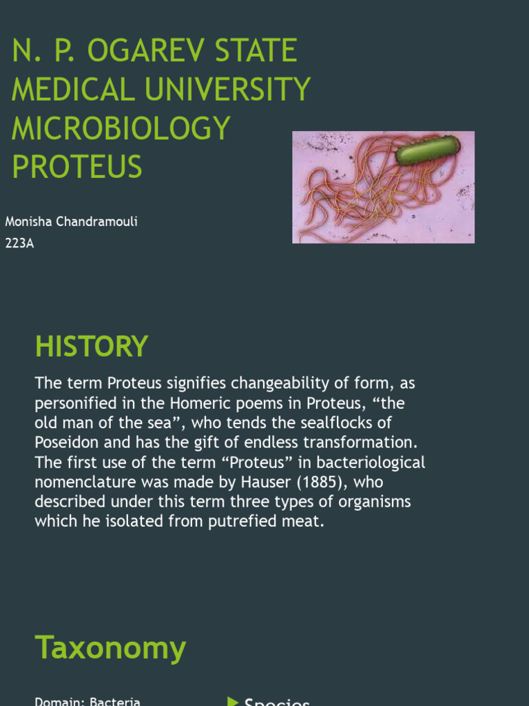 Proteus | PDF | Medical Specialties | Microorganism