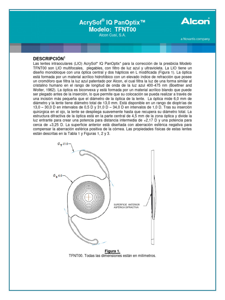 AcrySof IQ PanOptix | PDF | Óptica | Ultravioleta