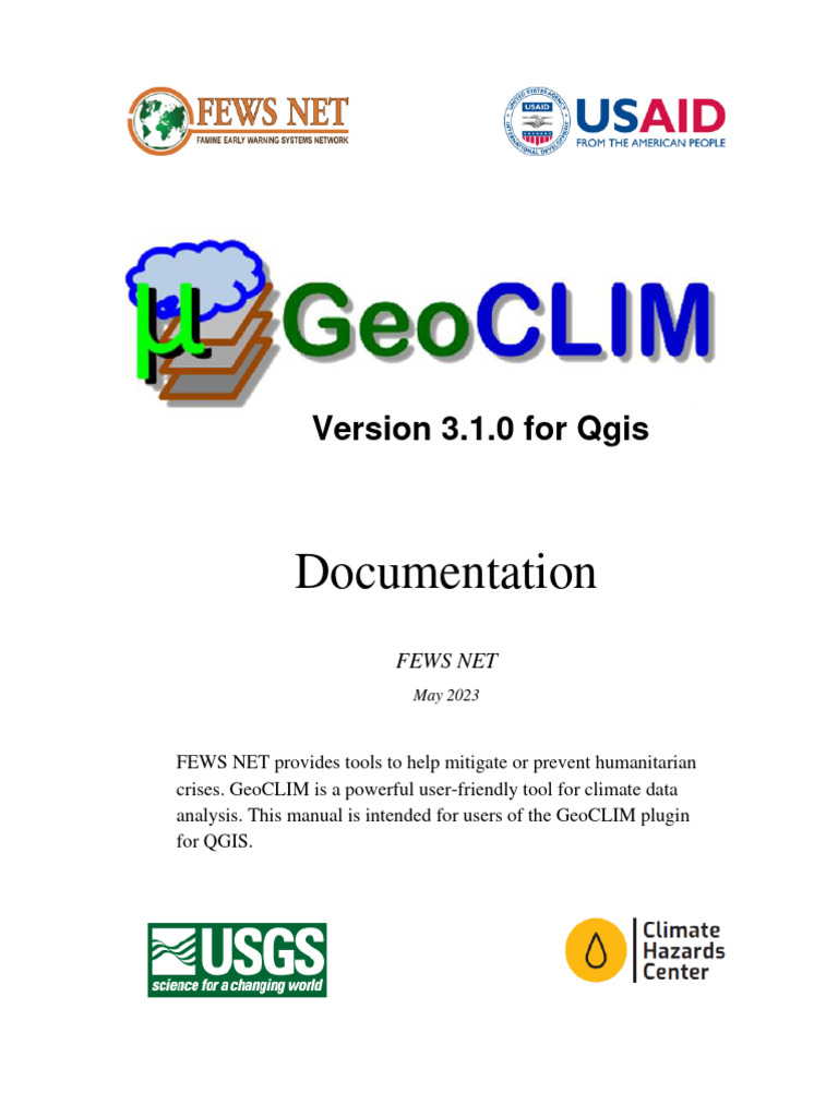 GeoCLIM_3.1.0_QGIS_Manual_English | PDF | Time Series | Climate
