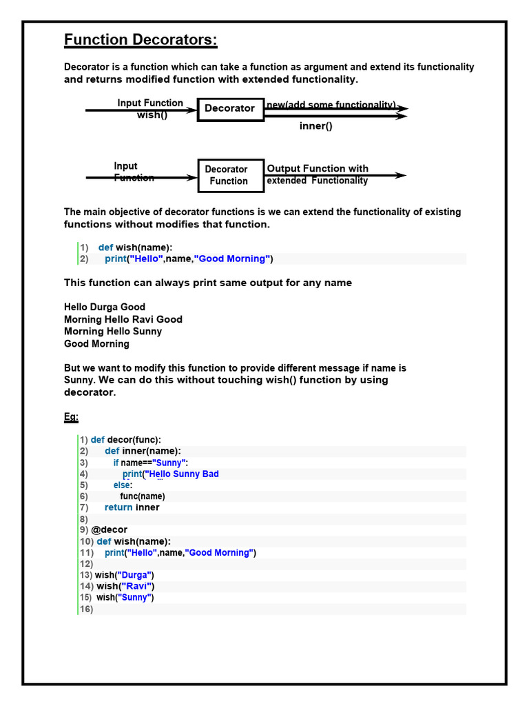 Function Decorators | PDF | Function (Mathematics) | Systems Engineering