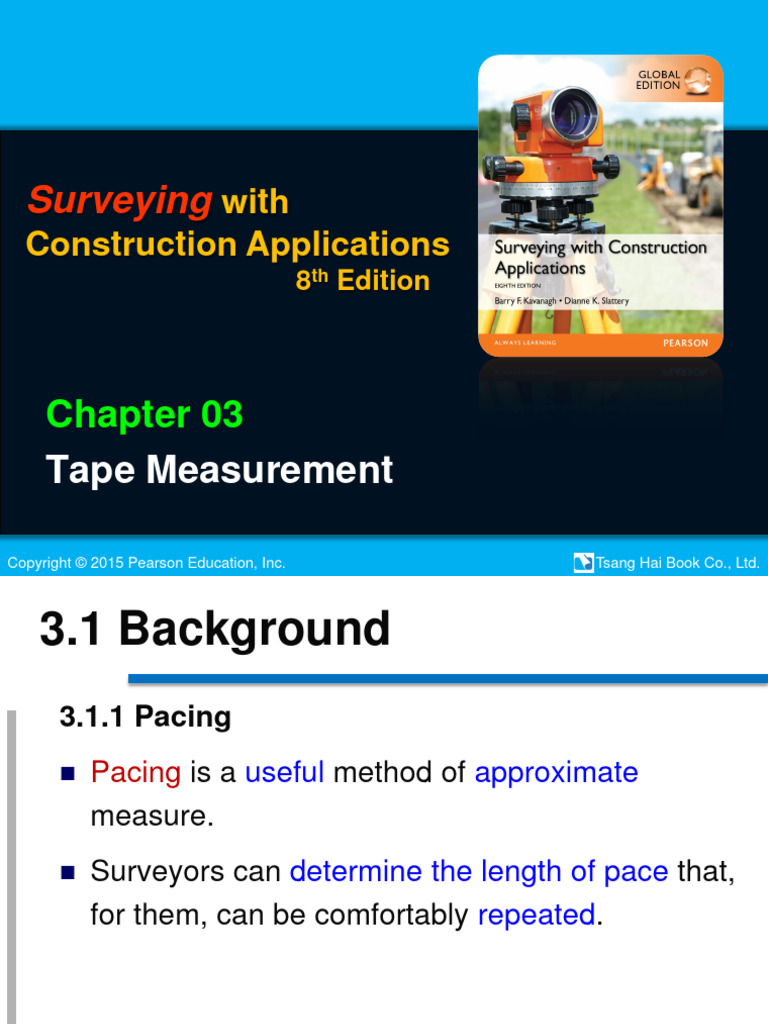 SP - CHP 03 - Tape Measurement | Download Free PDF | Surveying | Foot (Unit)