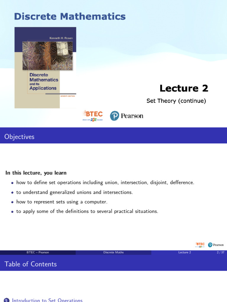 Slide Dicretemath | Download Free PDF | Set (Mathematics) | Intersection (Set Theory)