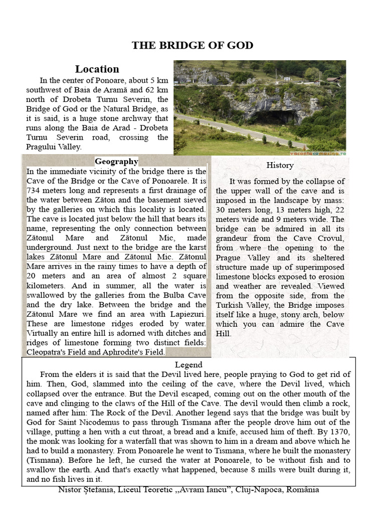 The Bridge of God | Download Free PDF | Earth Sciences | Geomorphology