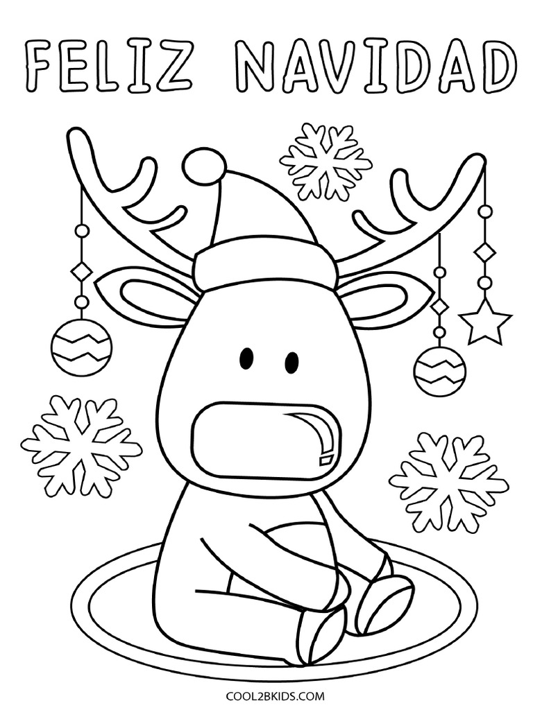 Dibujos de Feliz Navidad para Colorear | PDF